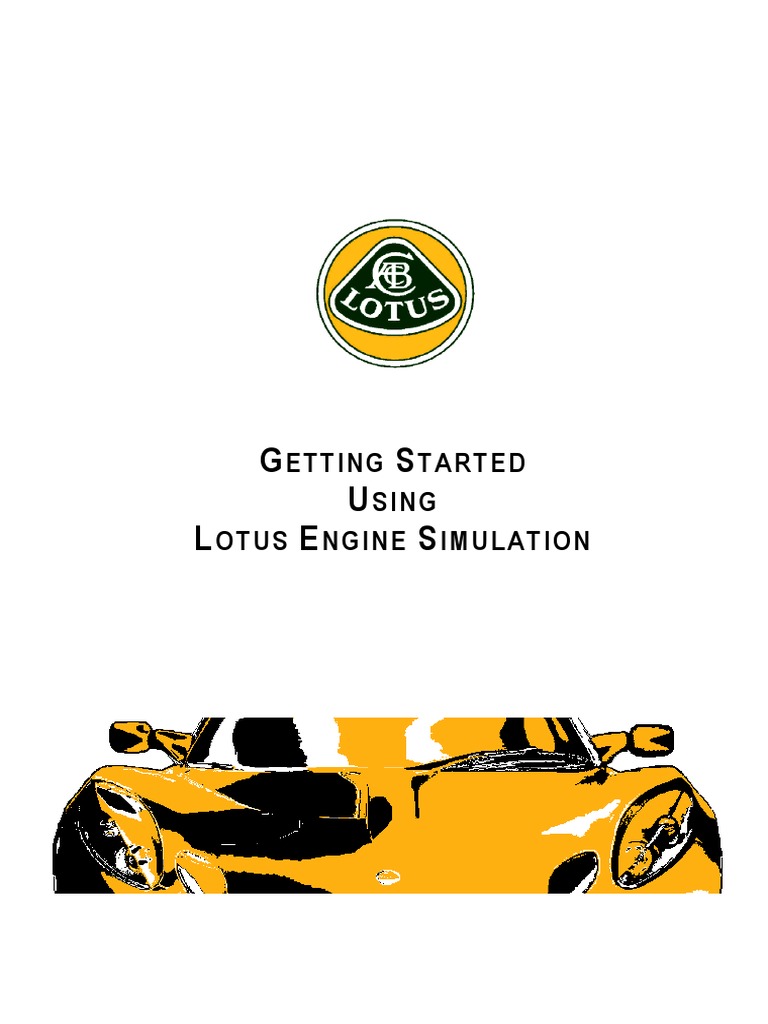 Getting Started With Lotus Engine Simulation PDF | PDF | Turbocharger ...