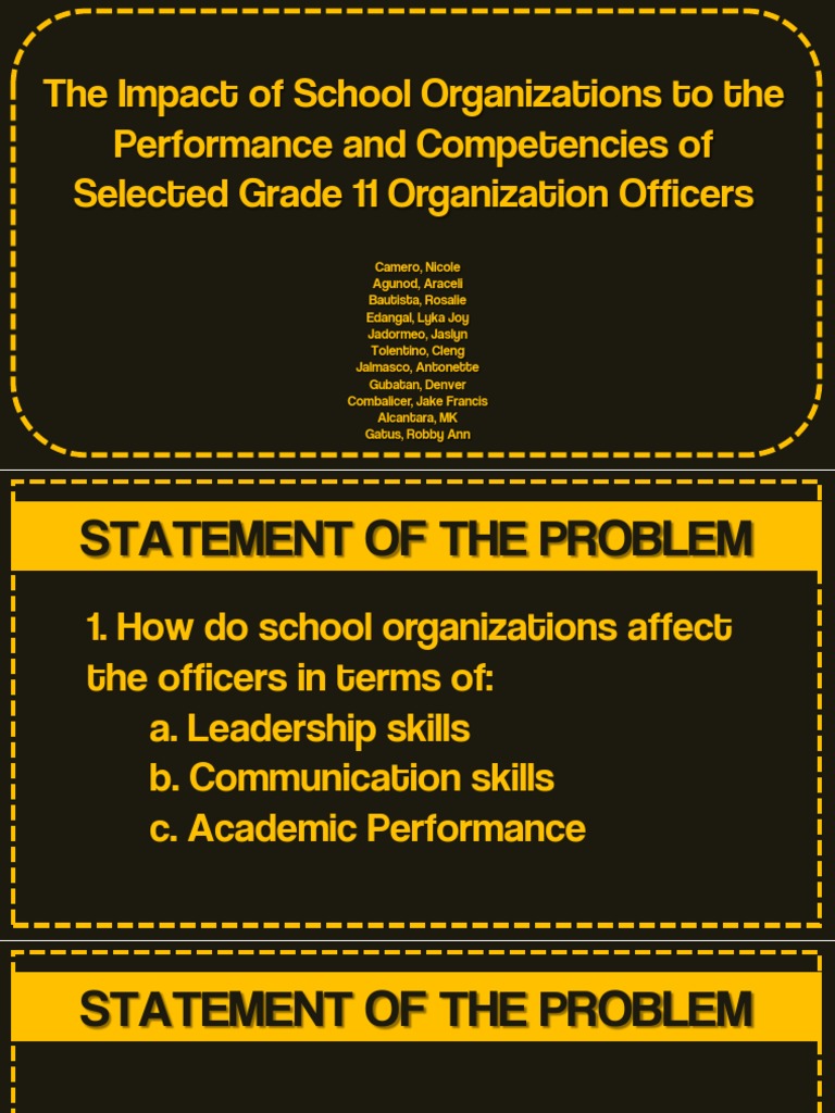 Impact of School Organizations on Officers | PDF | Teaching | Pedagogy