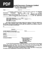 New India Motor Claim Intimation Form | PDF