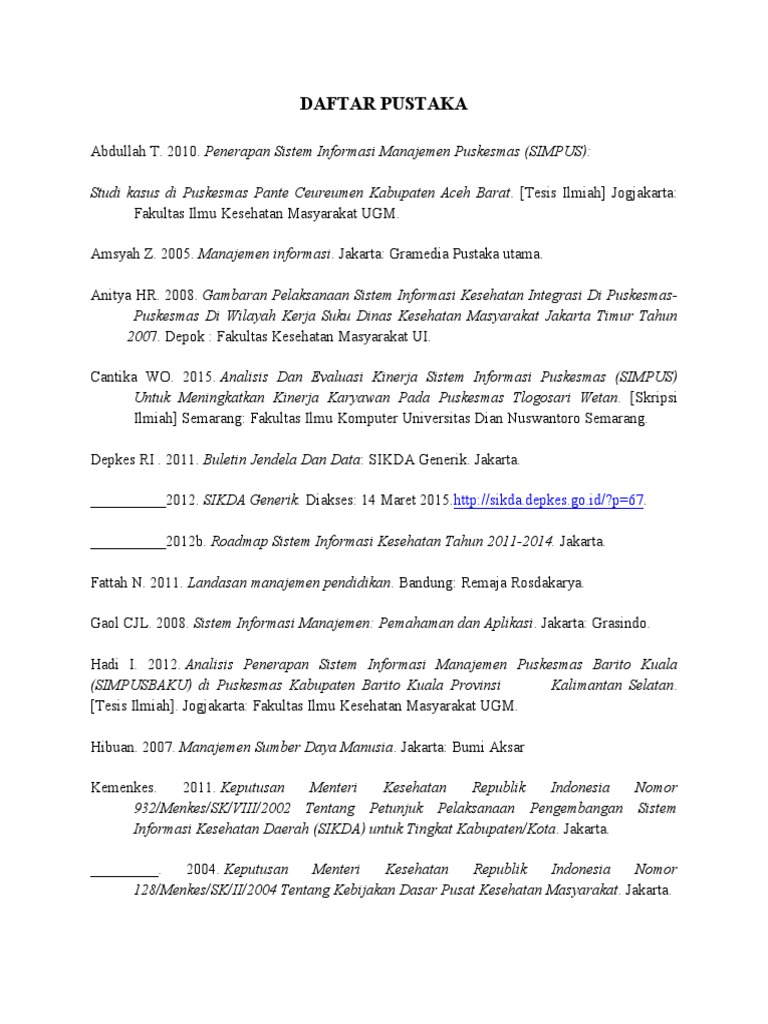 Daftar Pustaka | PDF