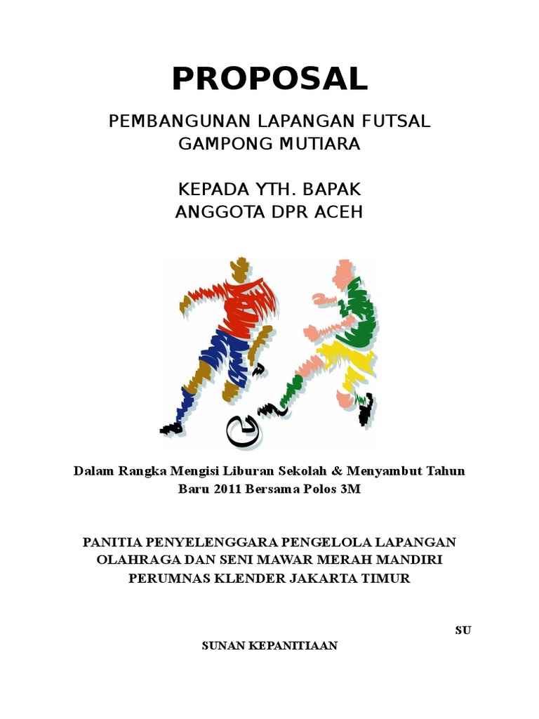 Proposal RAB Turnamen Futsal | PDF