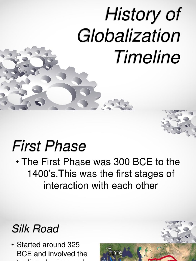 History of Globalization Timeline | PDF | Teachers | Multiculturalism