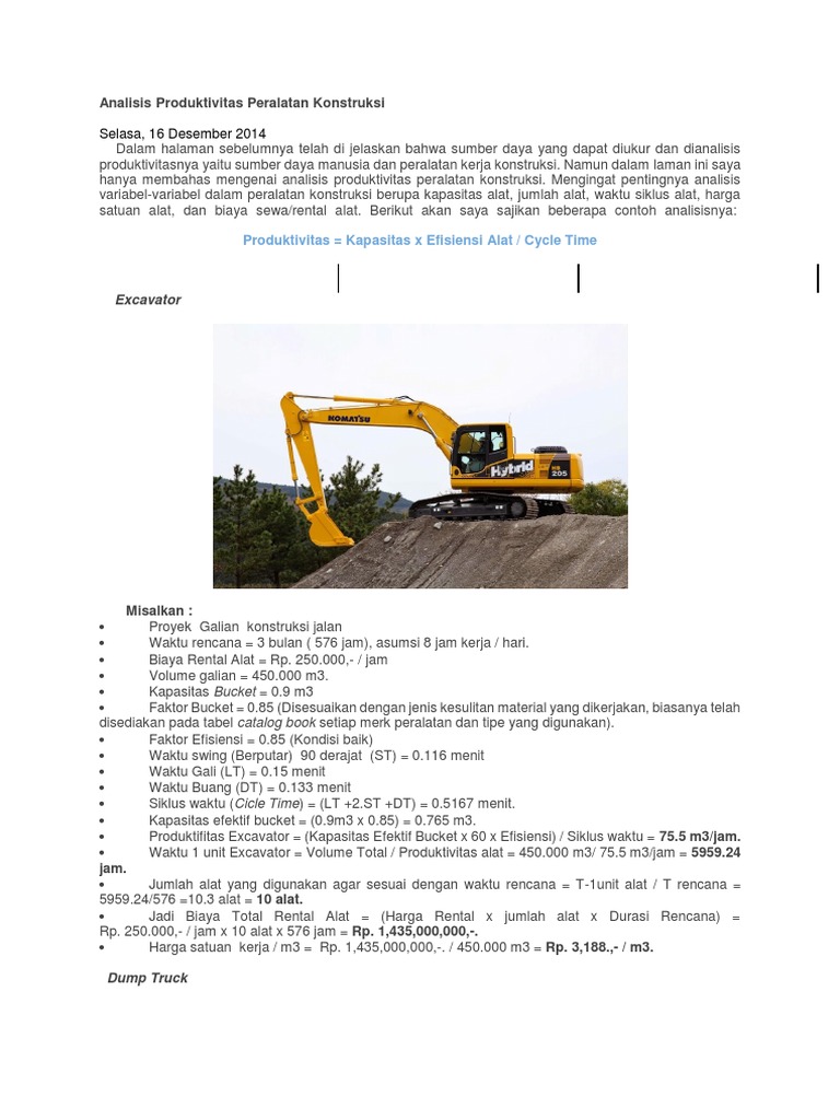 Hitung ALat Berat | PDF