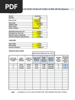 API 650, 5.6.4, Calculation of Shell Thickness by The 1-Foot Method ...