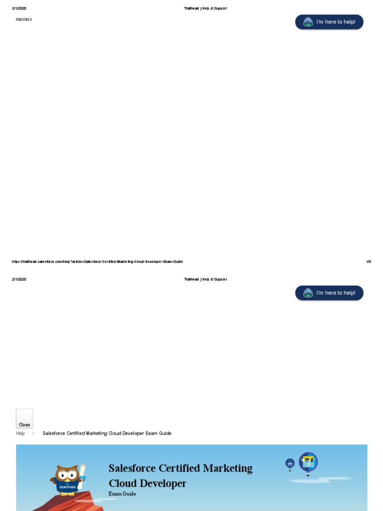 Preparing for the Salesforce Certified Marketing Cloud Developer Exam ...