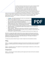 Compression Machine Tooling Overview | PDF | Tablet (Pharmacy ...