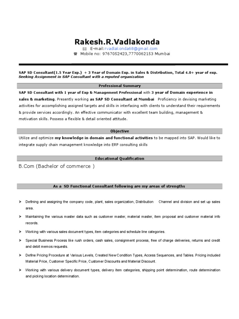 Rakesh R.Vadlakonda | PDF | Sales | Business Process