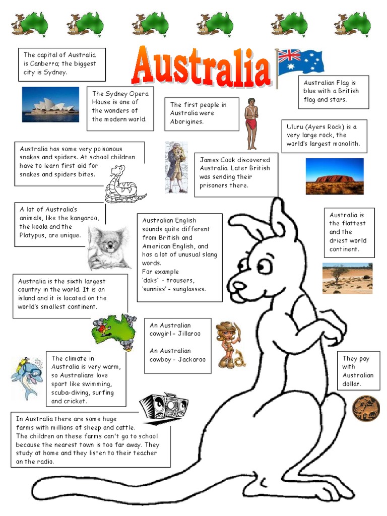 Australia Reading Comprehension Exercises - 32652 | PDF | Australia