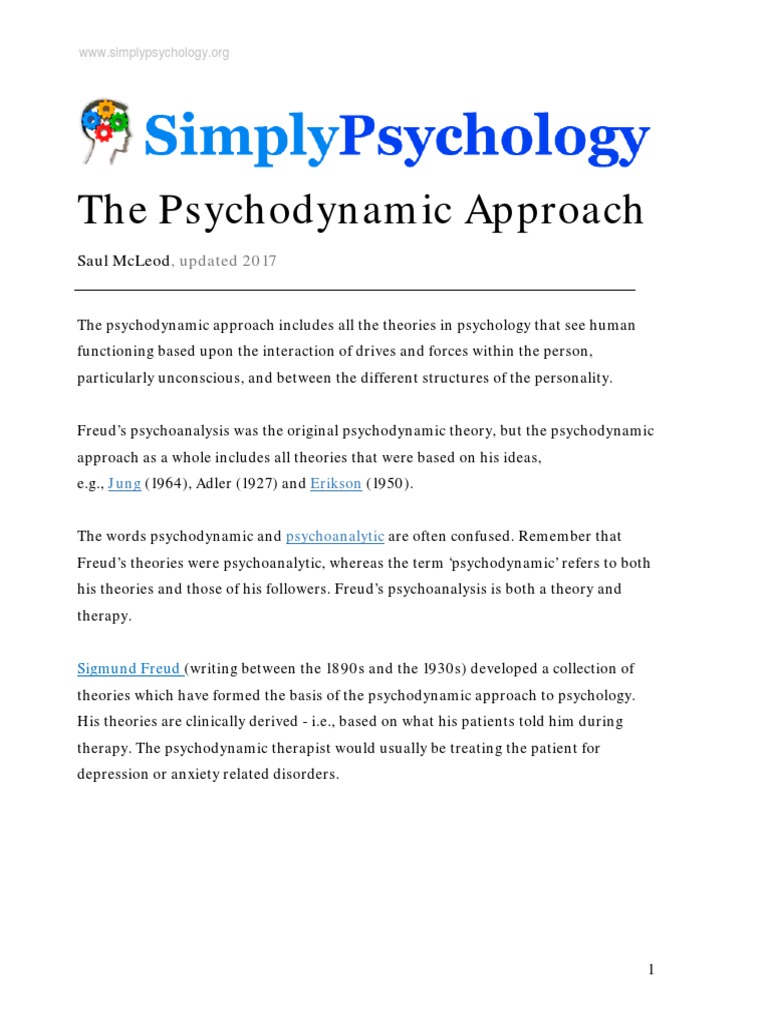 Psychodynamic | PDF | Psychodynamics | Id