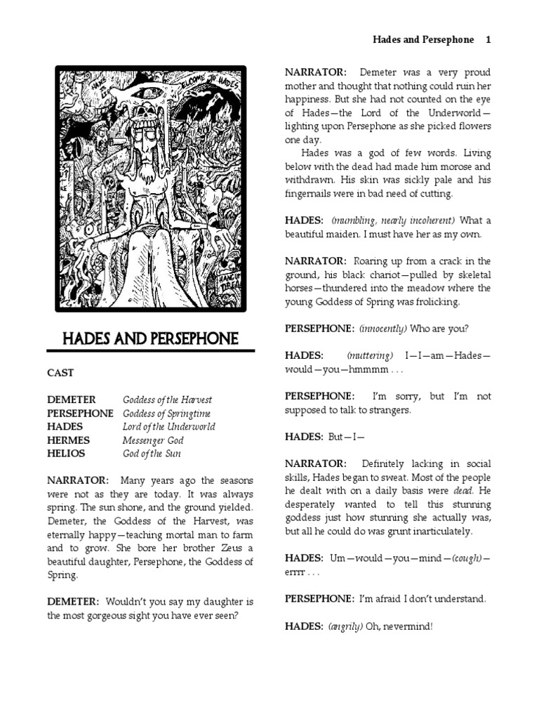 Hadesandpersephone PDF | PDF | Hades | Persephone
