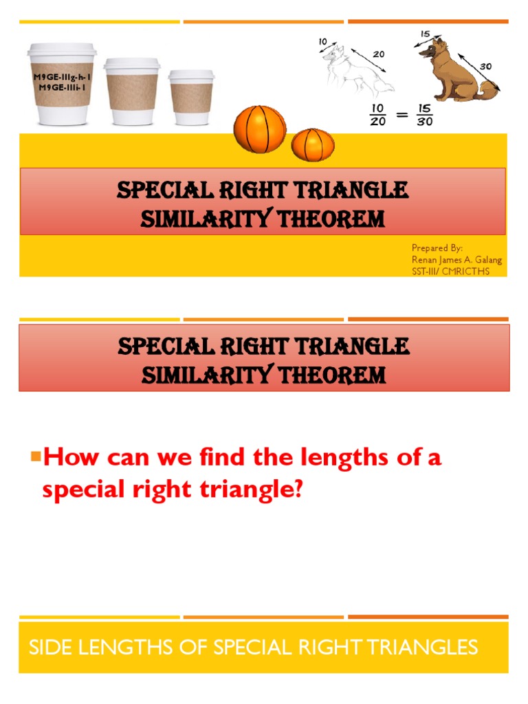 Special Right Triangle Similarity Theorem | PDF | Triangle | Elementary Geometry