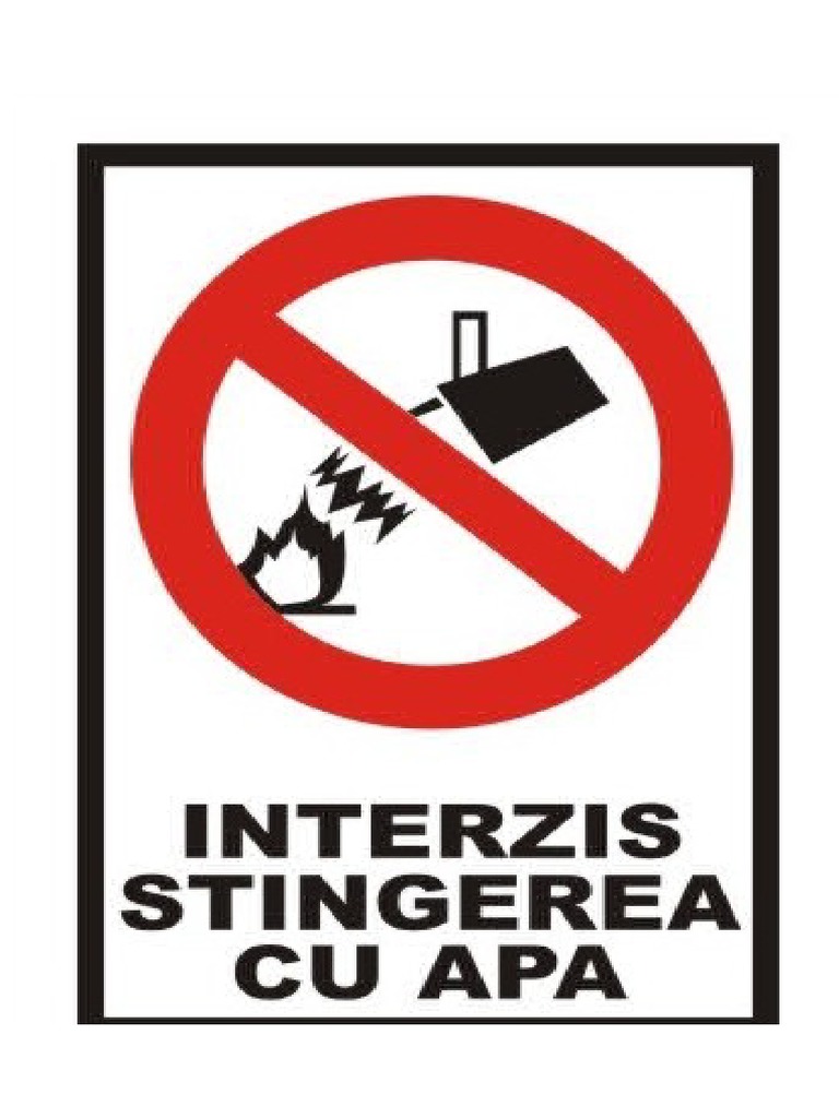 Interzis Stingerea Cu Apa | PDF