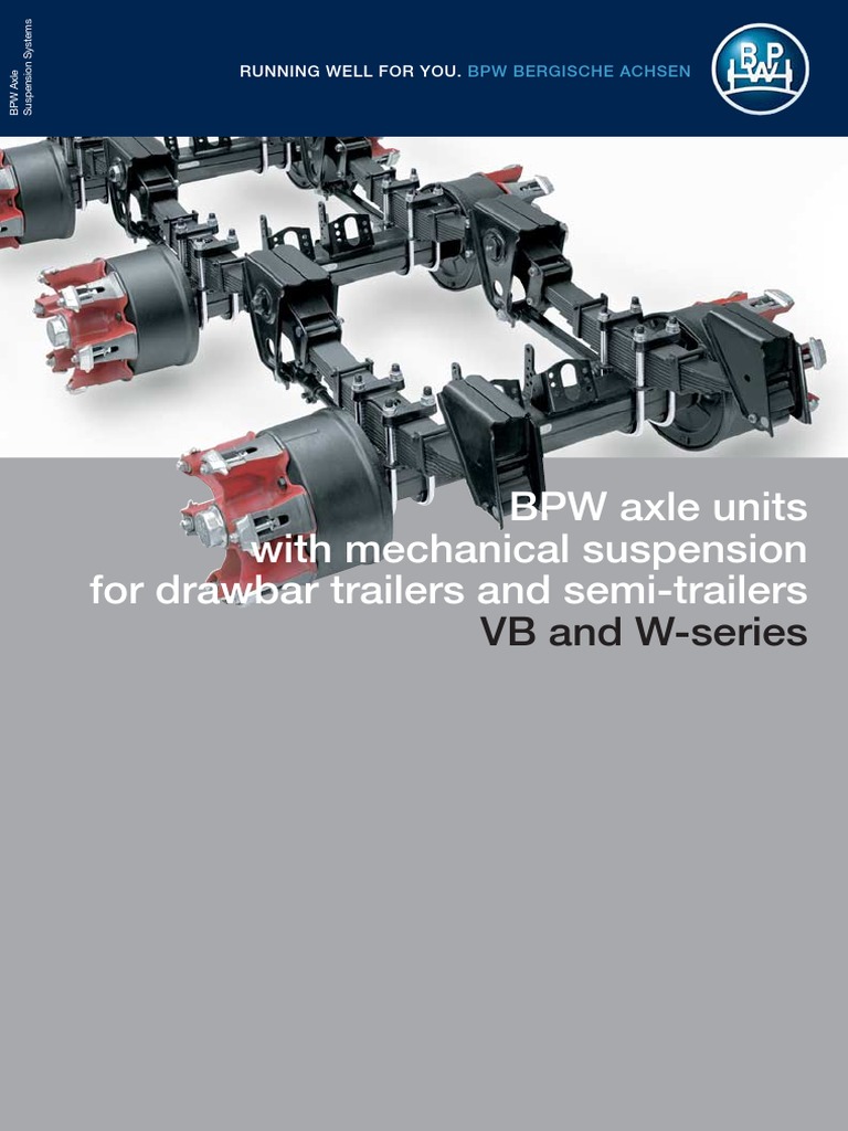 BPW VB-W Mechanical Suspensions | PDF | Semi Trailer Truck | Axle