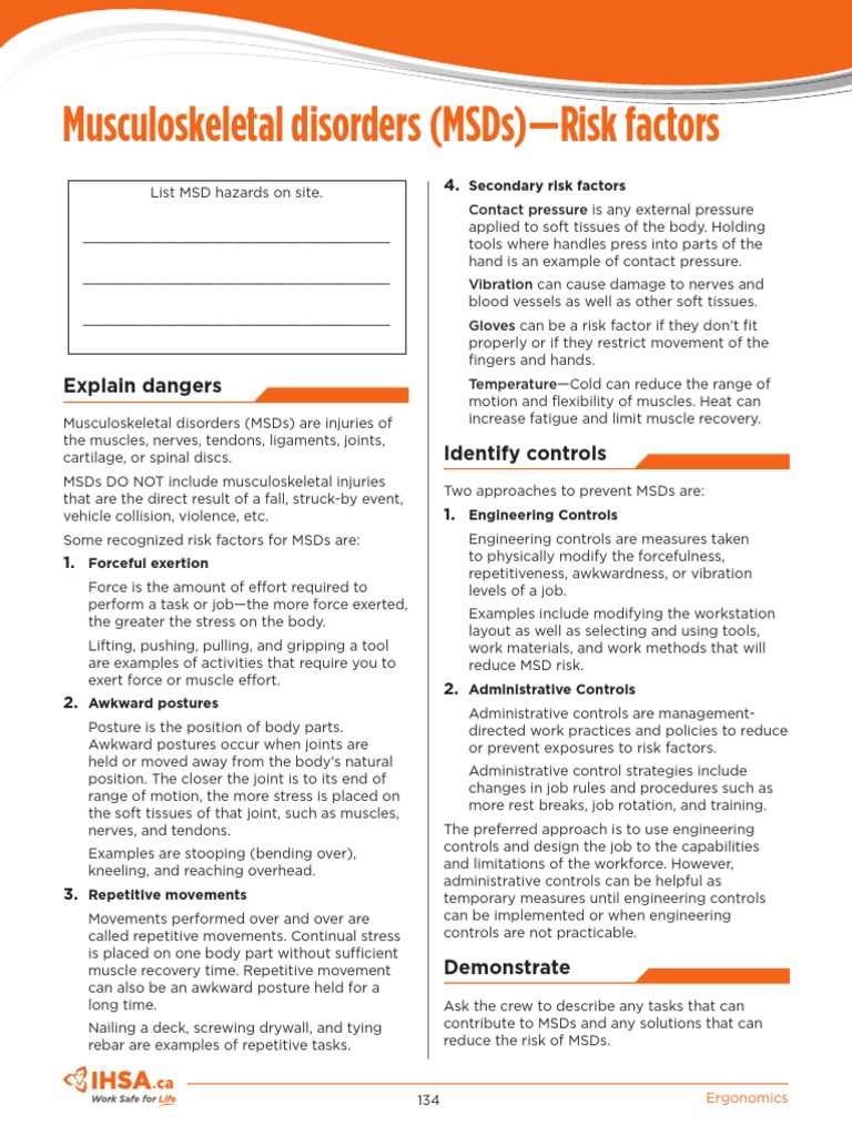 msd_risk_factors | Musculoskeletal System | Nature