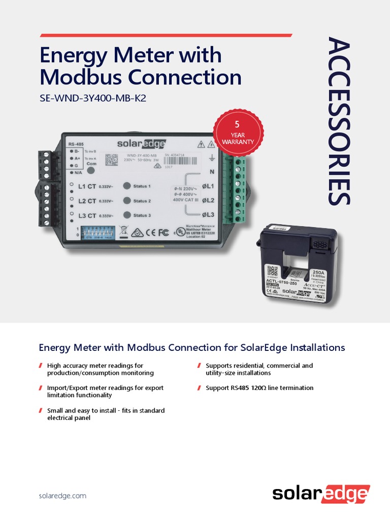 Https WWW - Solaredge.com Sites Default Files Solaredge WND Modbus ...