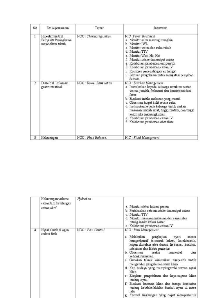 NCP Demam Typoid | PDF