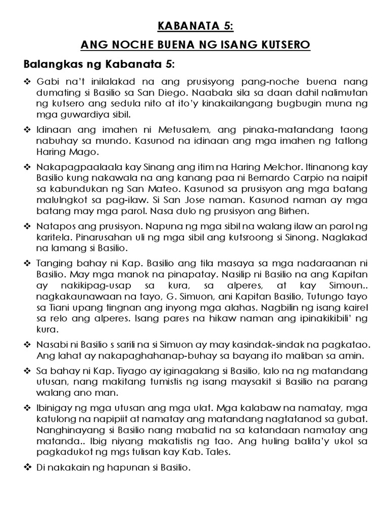 Kabanata 5 | PDF