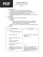 DETAILED LESSON PLAN Living Things and Non-Living Things | PDF | Lesson ...
