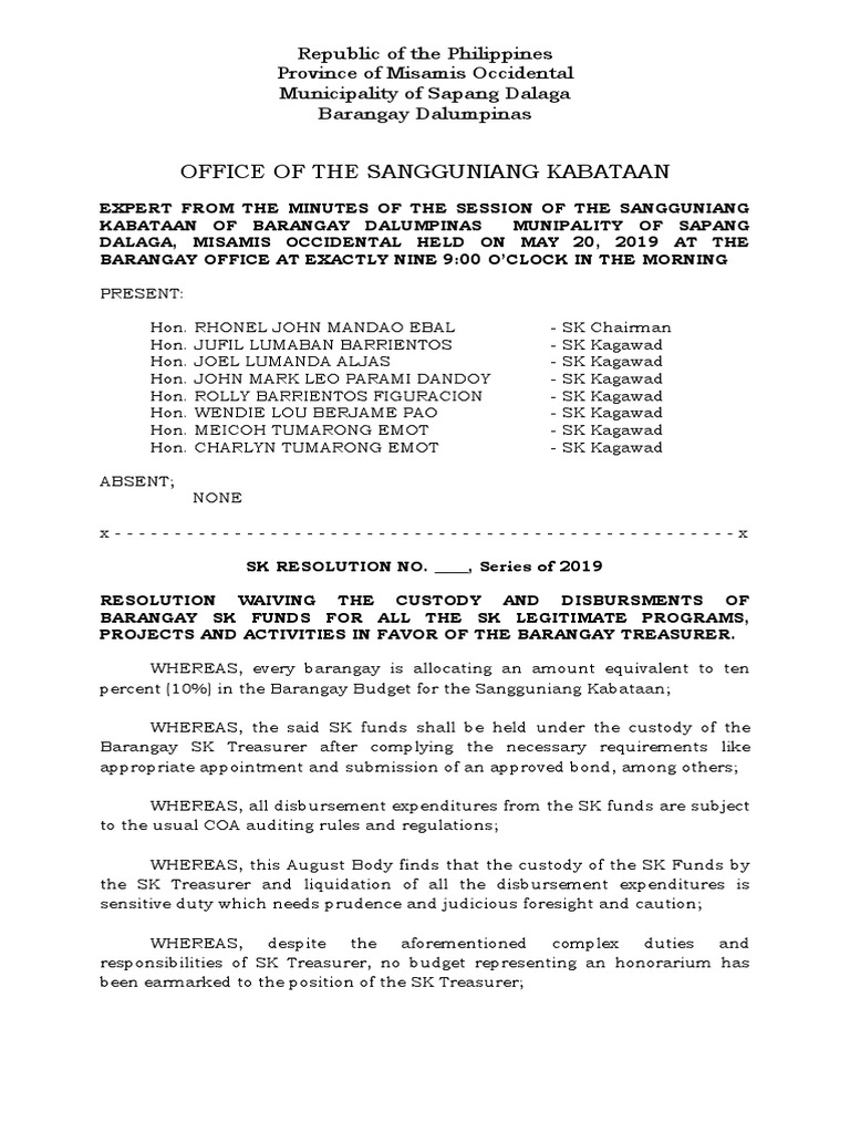 Office of The Sangguniang Kabataan | PDF | Public Sphere | Social ...