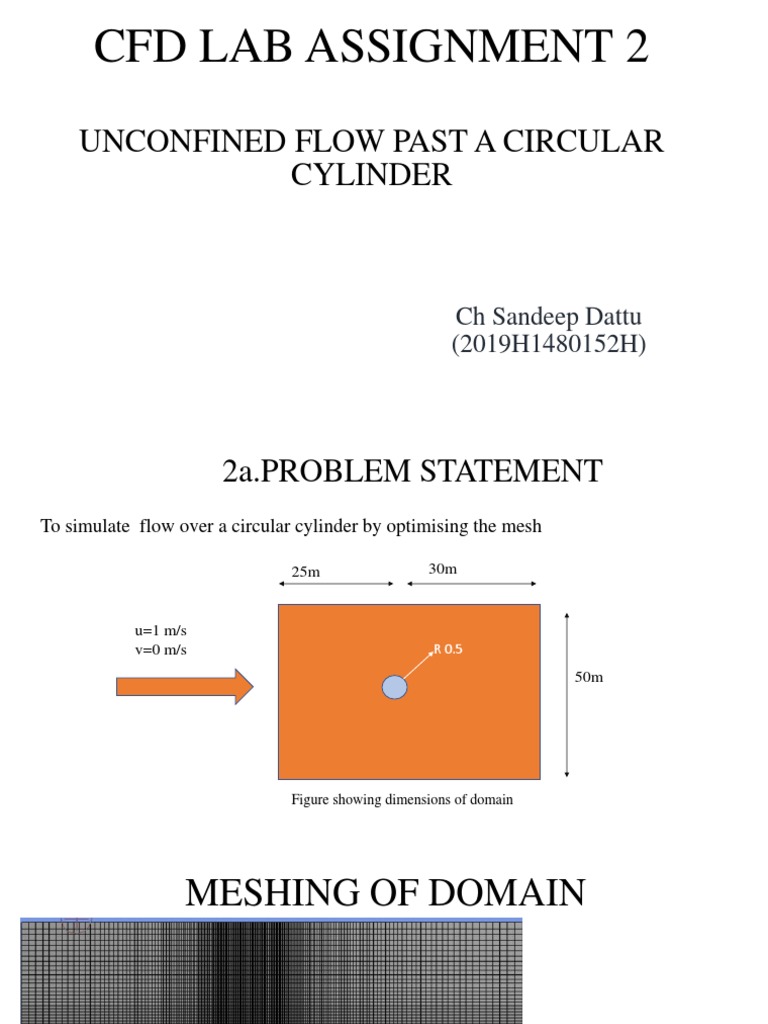 Flow Past Circular Cylinder With Mesh Refinement Study and Optimization ...