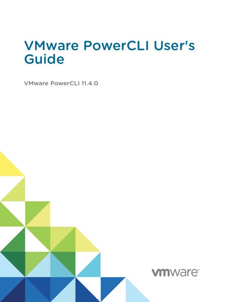 Vmware Powercli 114 User Guide | Download Free PDF | Parameter (Computer Programming) | V Mware