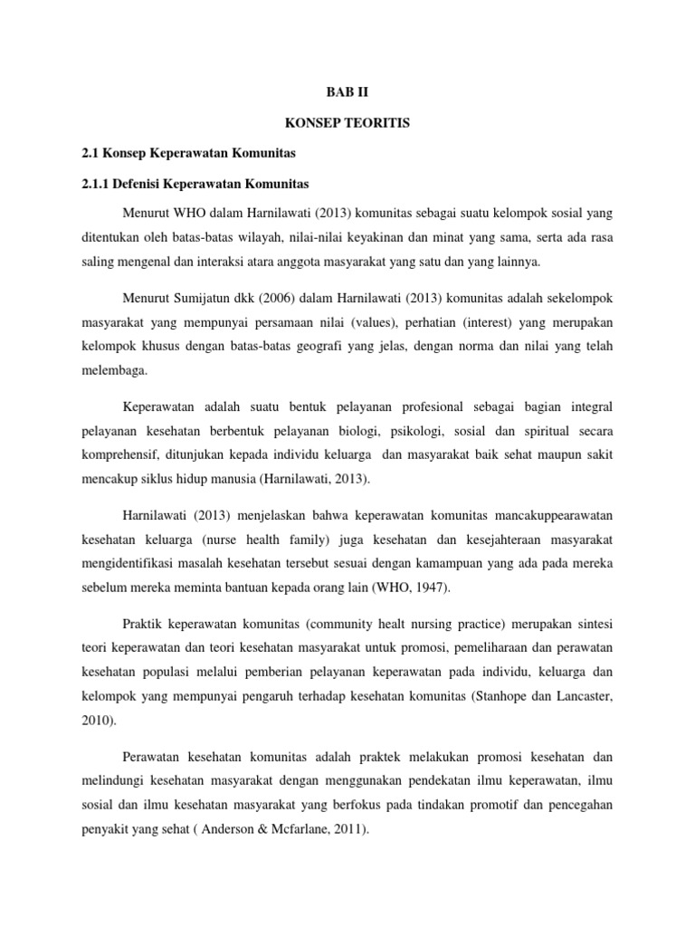 Bab 2 Laporan Akhir Komunitas Revisi. | PDF