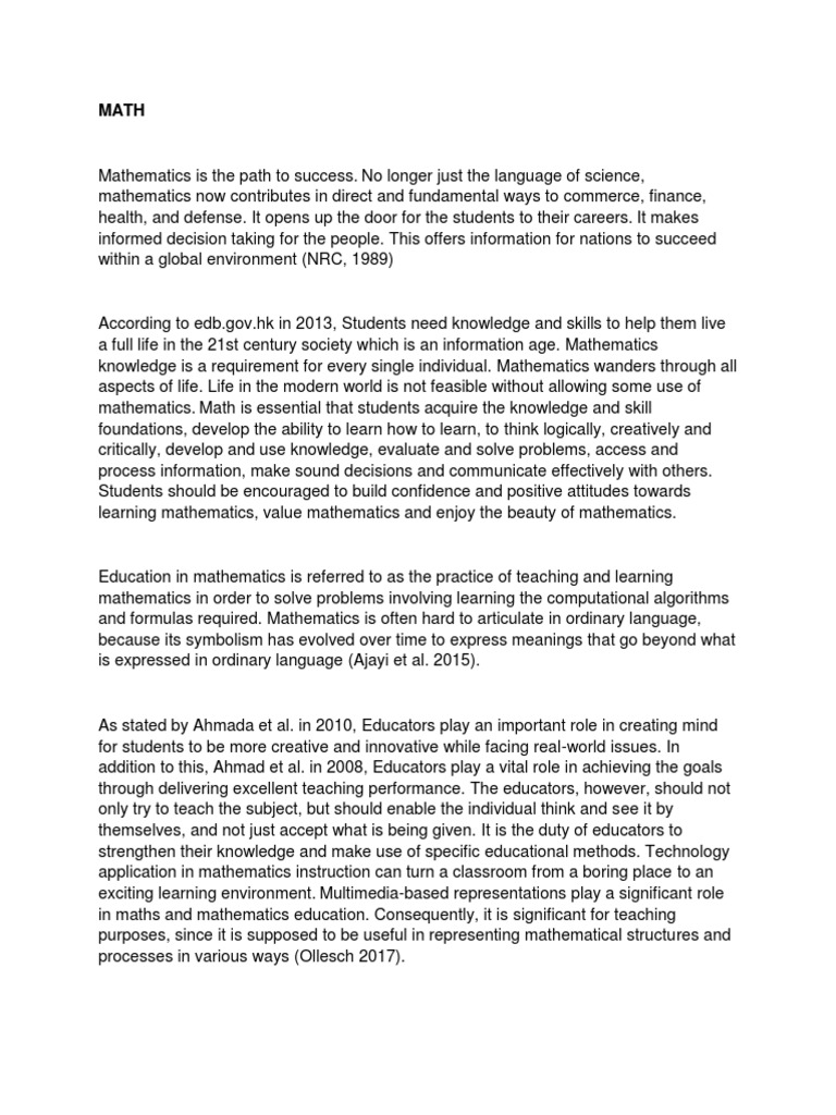 MATH and | PDF | Multimedia | Teaching Mathematics