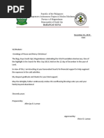 Letter To Barangay Captain | PDF