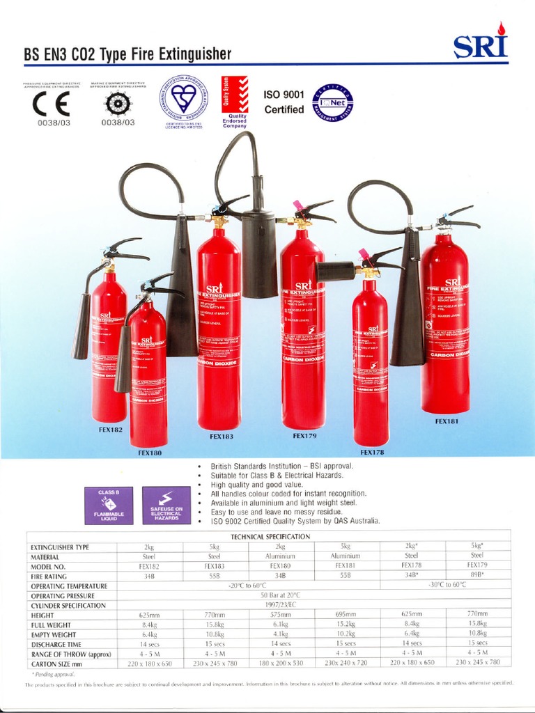 SRI CO2 Fire Extinguisher | PDF