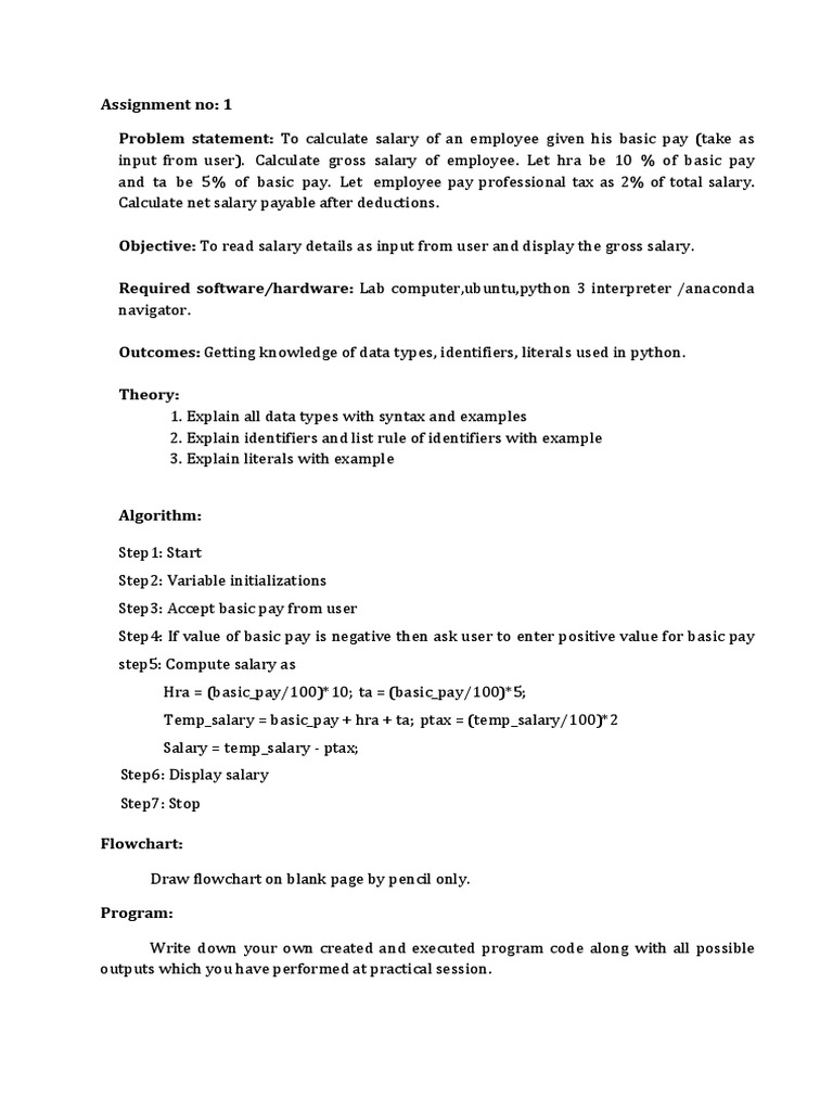 PPS - Practical - Assignment - 1 To 5 PDF | PDF | Computer Program | Programming