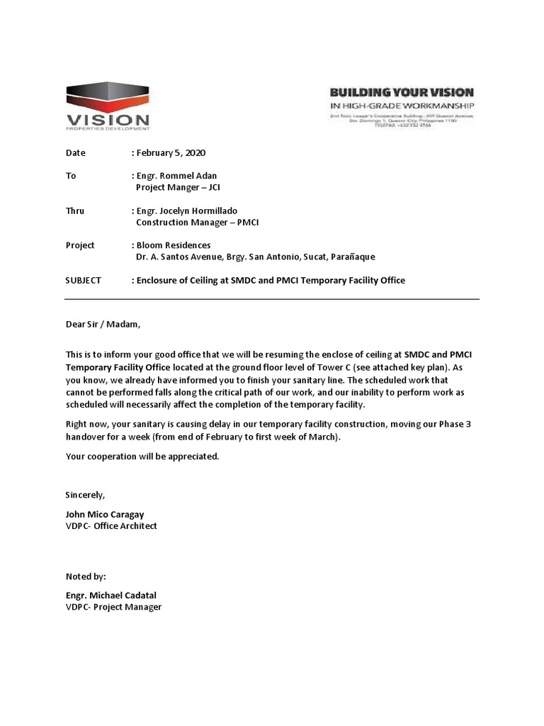 Letter To JCI | PDF | Technology & Engineering