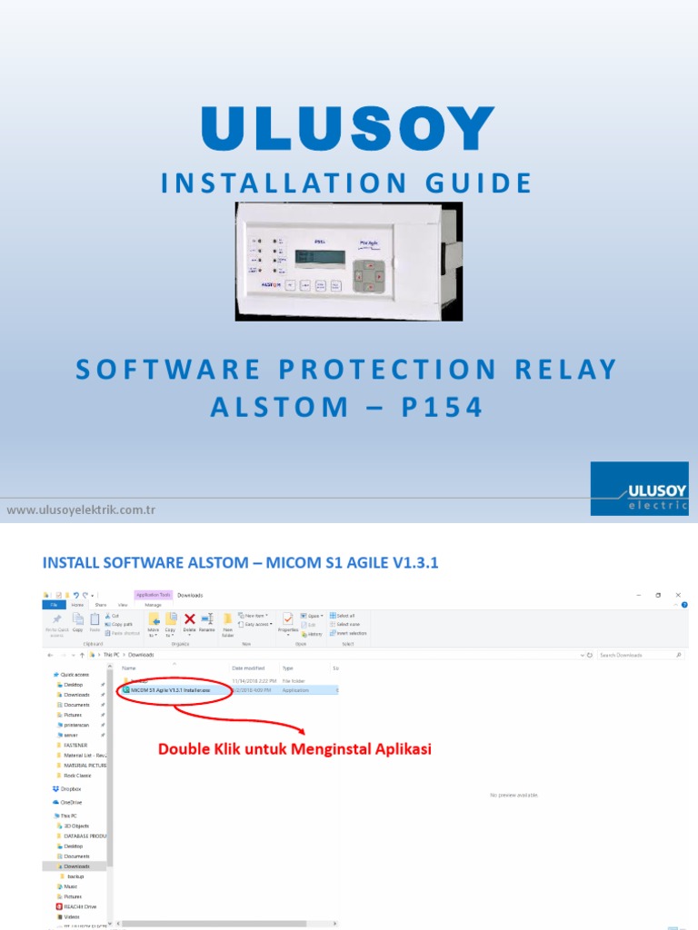 Tutorial Install Software ALSTOM | PDF