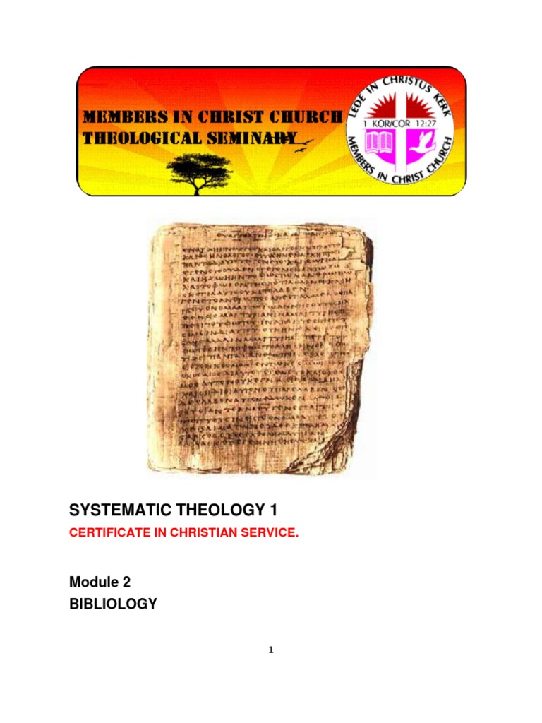 Bibliology | PDF | Bible Translations | Old Testament