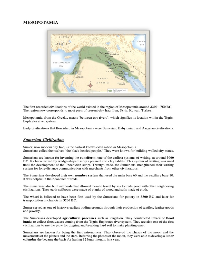 MESOPOTAMIA Sumerian and Babylonian | PDF | Babylon | Sumer