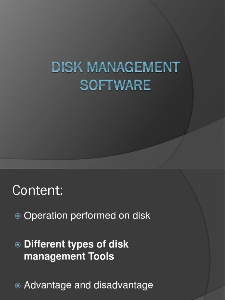Disk Management - PPT | Download Free PDF | Hard Disk Drive | Computer File