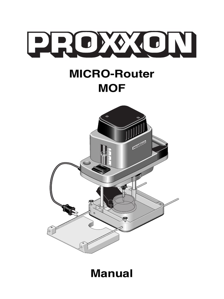 Proxxon Mof Micro Router | Download Free PDF | Electrical Connector ...