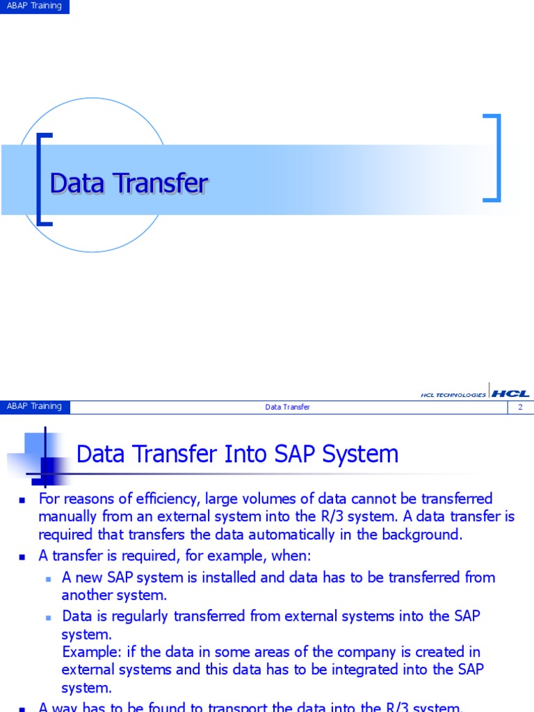 Data Transfer | PDF | Database Transaction | Computer Program