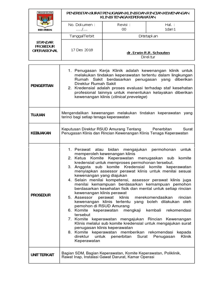 SPO SPK RKK Perawat | PDF
