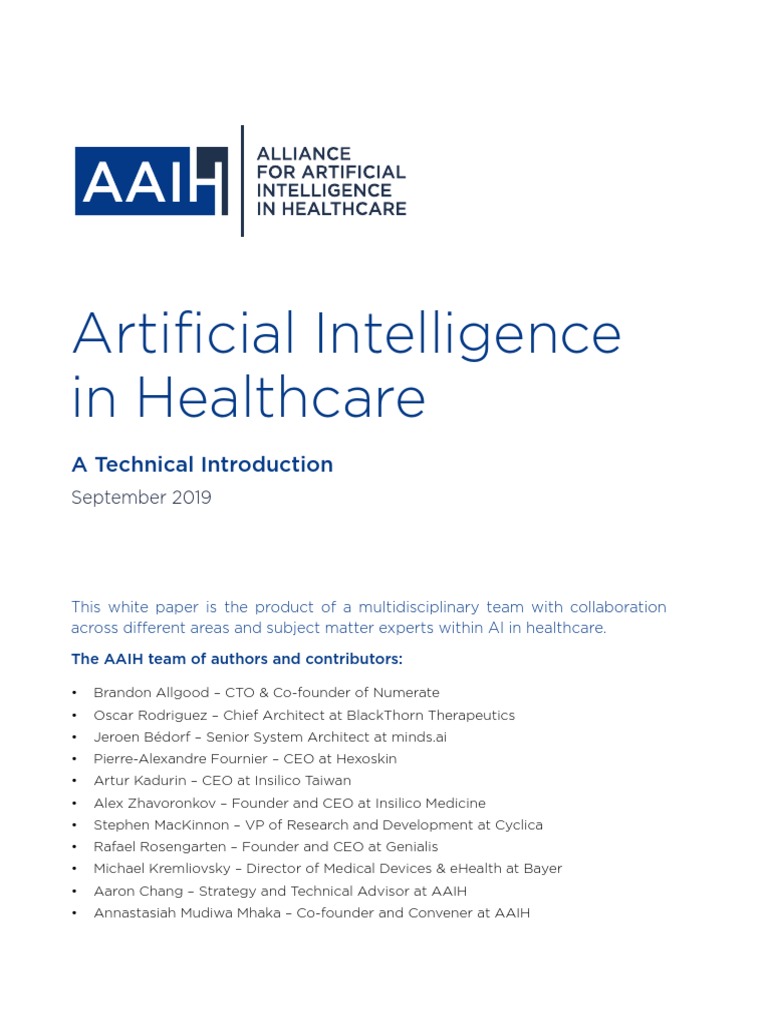AI in Healthcare | PDF | Artificial Intelligence | Intelligence (AI ...