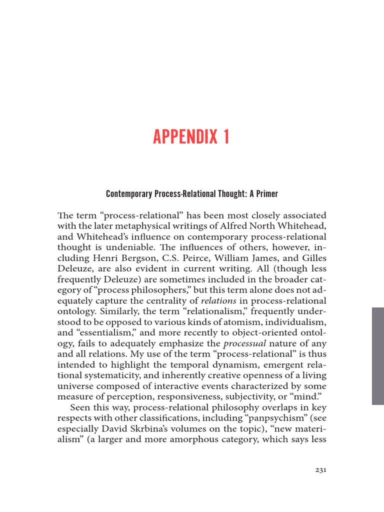 Process-Relational Thought - A Primer PDF | PDF | Alfred North ...