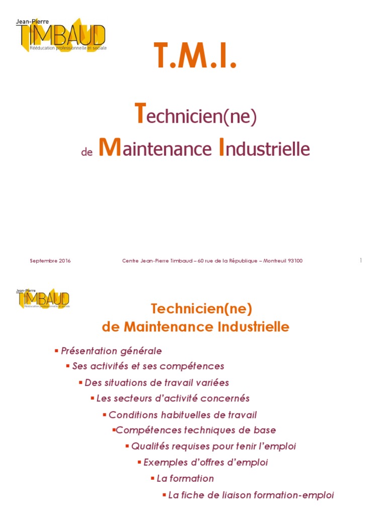 Document Presentation TMI Structure | PDF | Industries | Recrutement