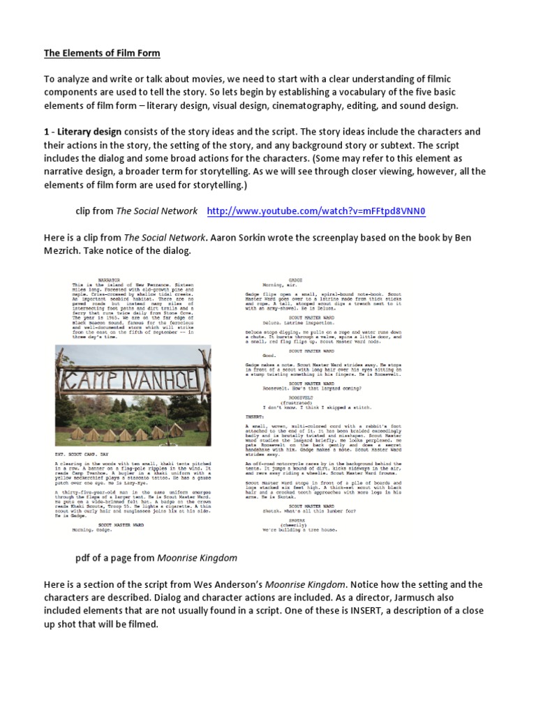 The Elements of Film Form PDF | PDF | Art