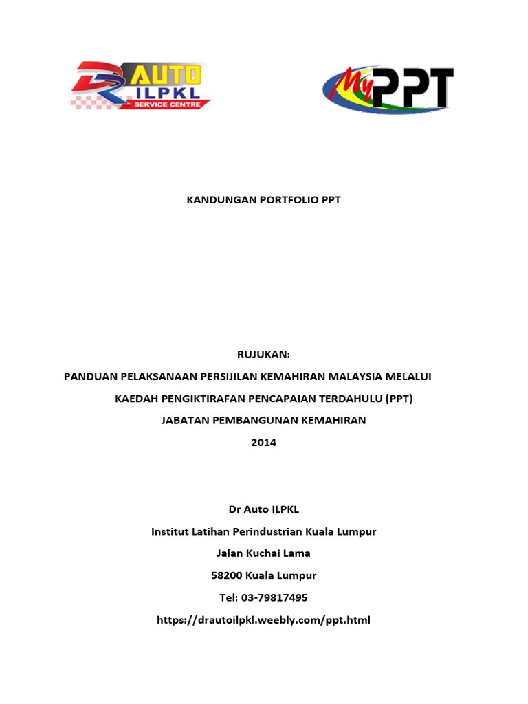 Panduan Penyediaan Portfolio SKM | PDF | Bisnis | Pengelolaan Keuangan ...