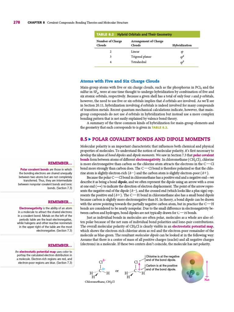 Lecture Dipole Moment & Intermolecular Forces | PDF | Chemical Polarity ...