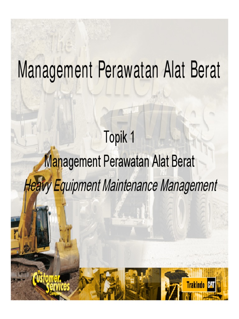 Management Perawatan Alat Berat - PPT (Compatibility Mode) PDF | PDF