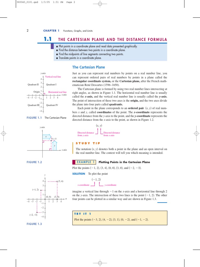 Coordinate System | PDF | Cartesian Coordinate System | Euclidean Plane ...