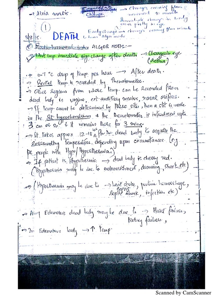 Dr. Roohi Notes-Forensic Medicine | PDF
