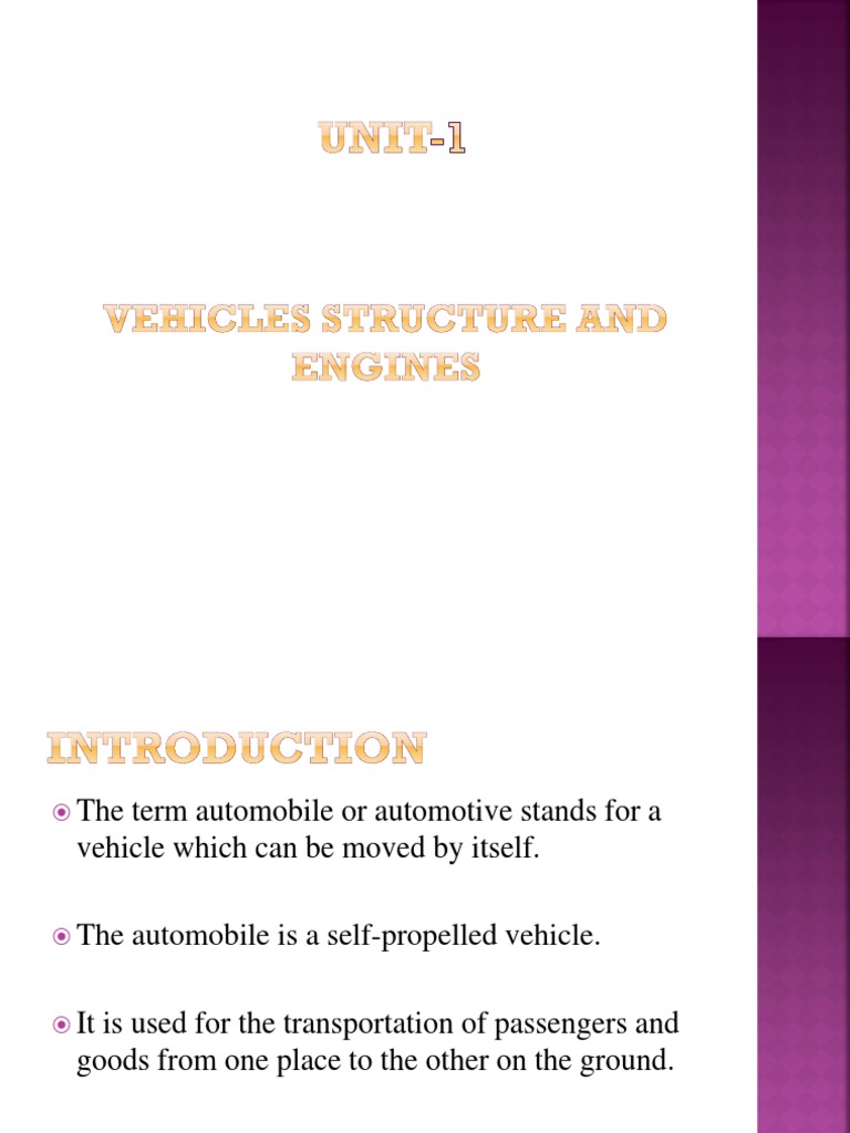 Overview of Automotive Design Concepts | PDF | Piston | Cylinder (Engine)