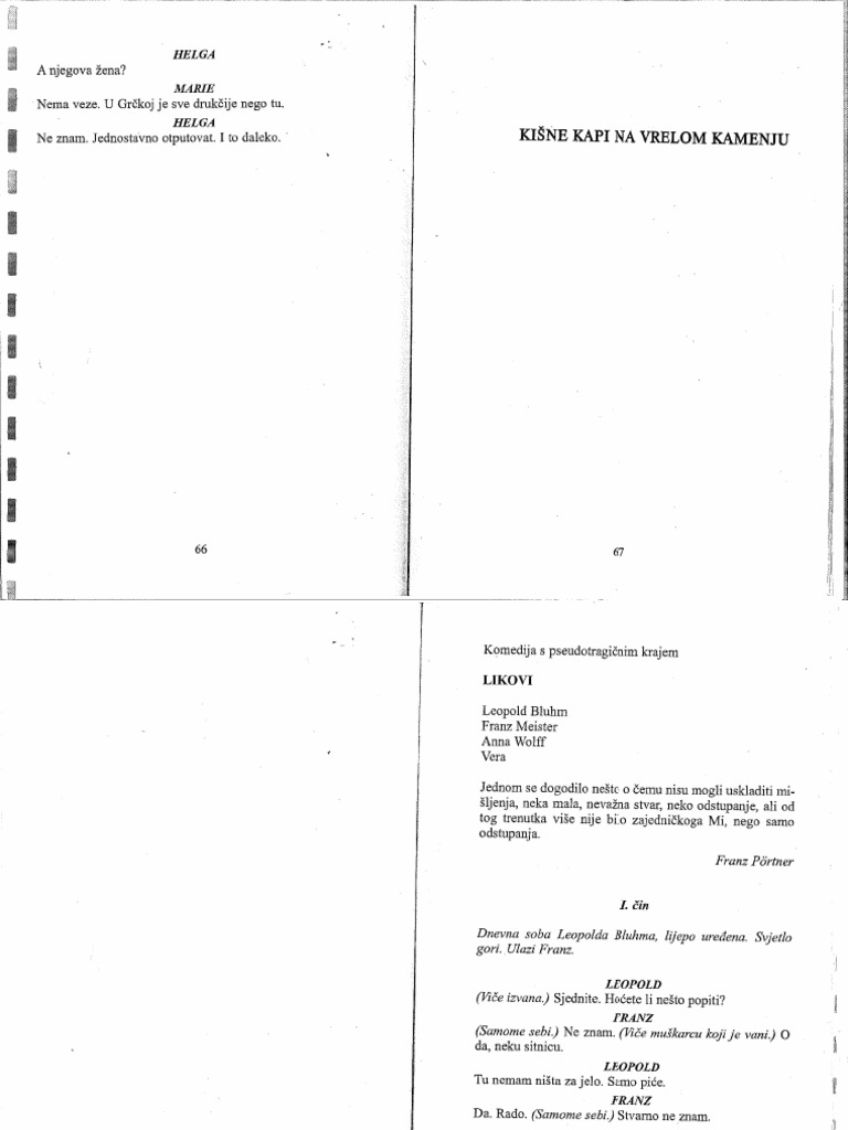 Kišne Kapi Na Vrelom Kamenju PDF | PDF