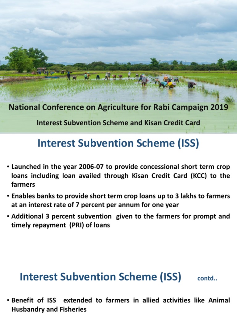 ISS and KCC PPT Rabi Conference 2019 | Download Free PDF | Economy Of ...